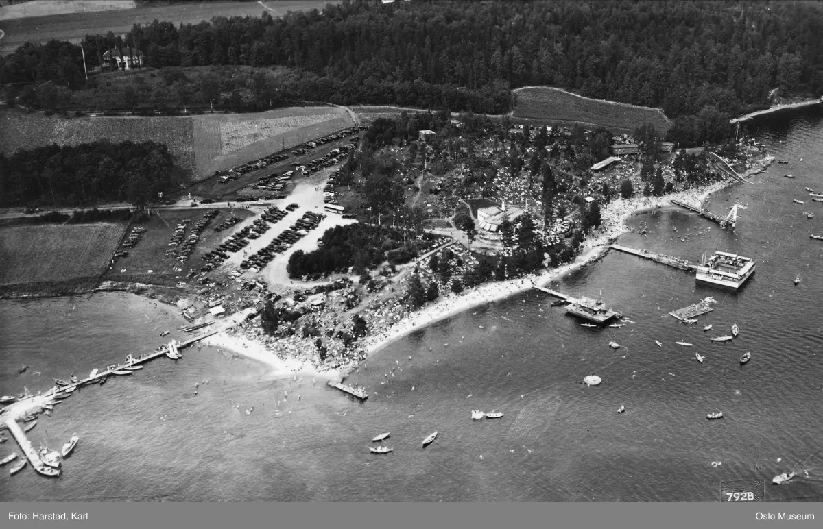 Hvalstrand Bad. - Oslo Museum / DigitaltMuseum