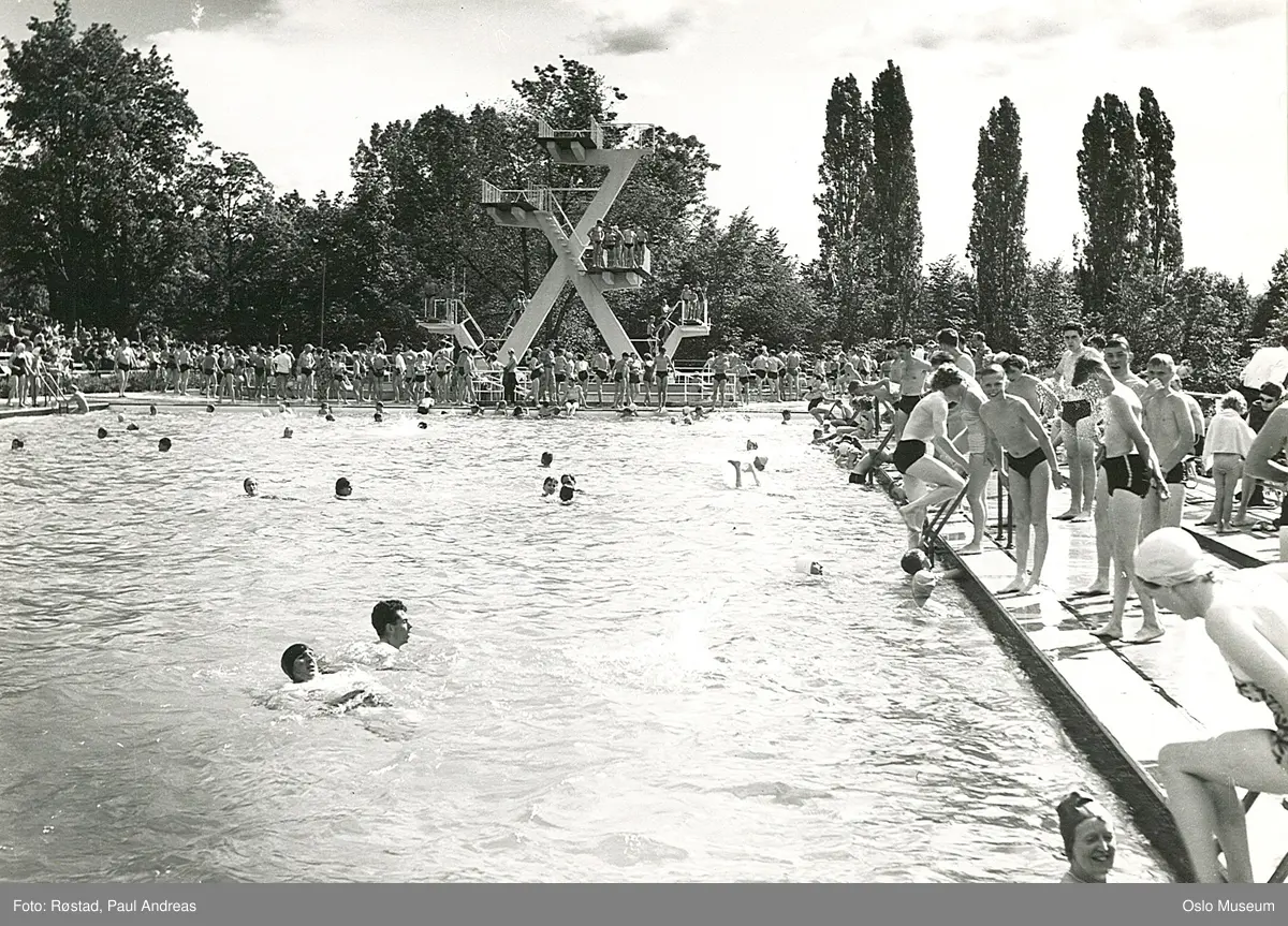 Frognerbadet. - Oslo Museum / DigitaltMuseum