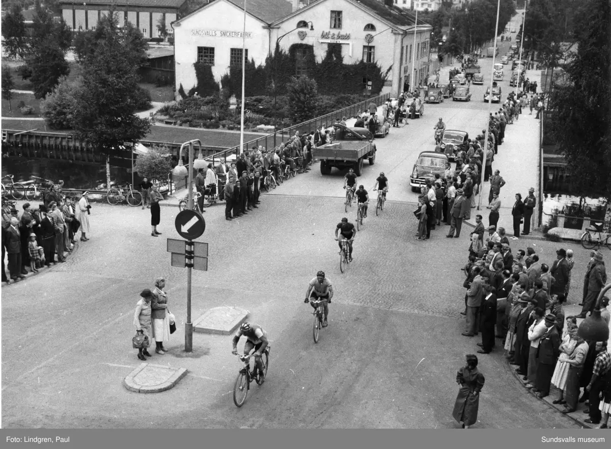 Sverigeloppet genom Sundsvall, en nationell cykeltävling mellan Ystad ...