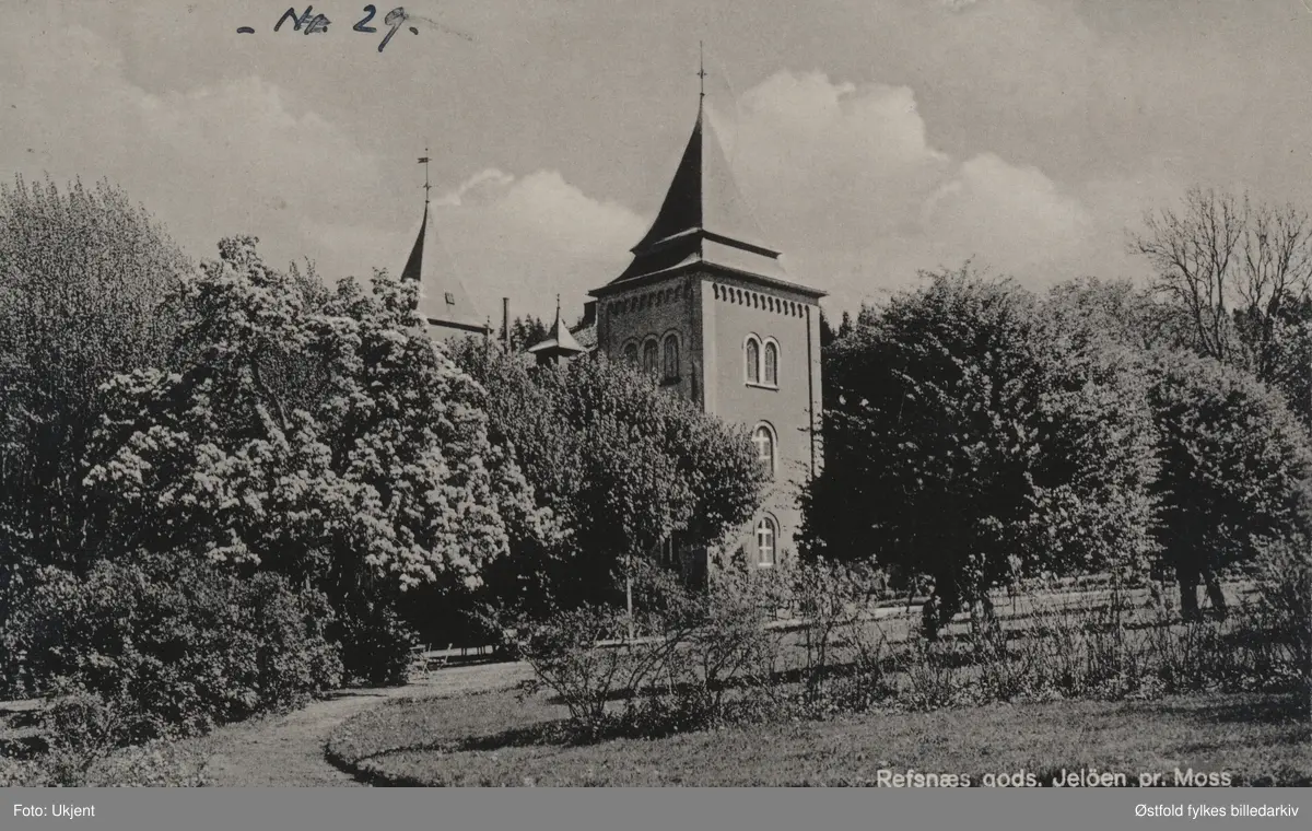 Refsnæs gods. Jelöen pr. Moss. - Østfold fylkes billedarkiv ...