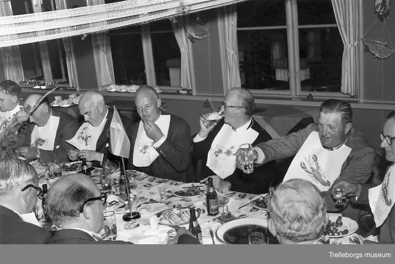 2:a från vänster Bror Schyllert , Markland,?, Ernst Thidholm, Nils P ...