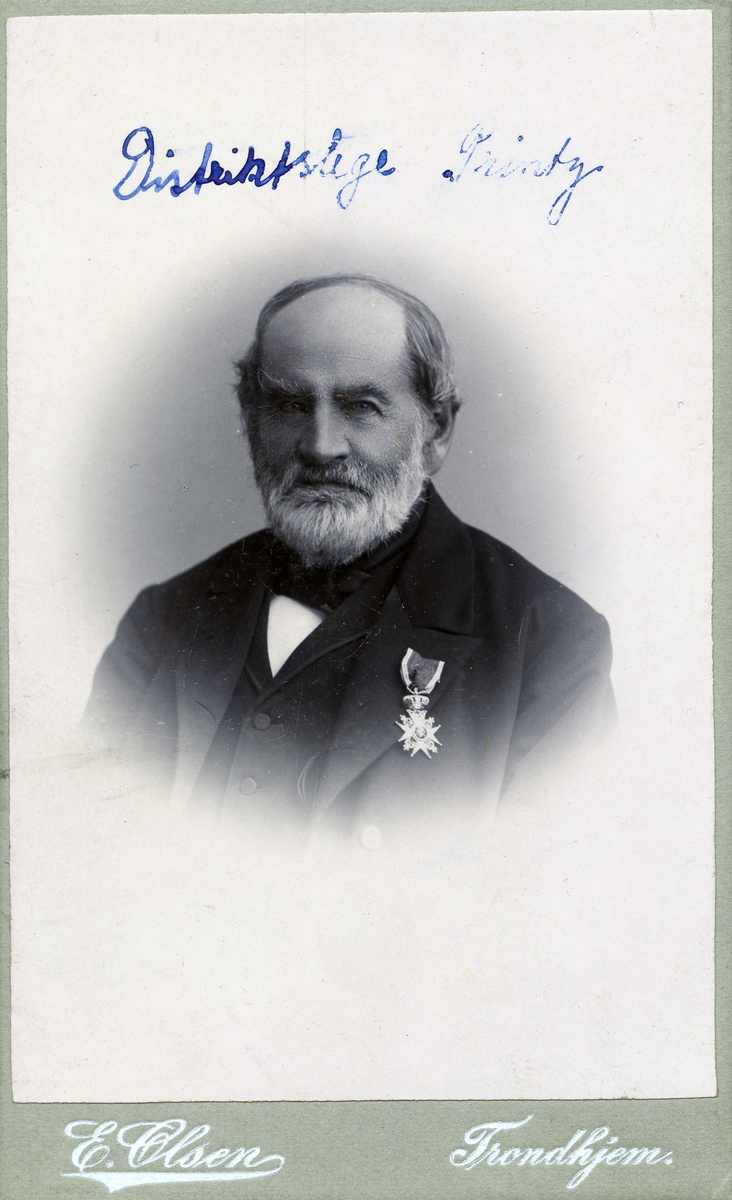Portrett av distriktslege i Valdres, Hans Kristian Printz - Valdres ...