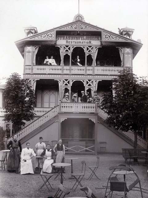 Strandpaviljongen Restauration öppnad 1892. - Landskrona museum ...