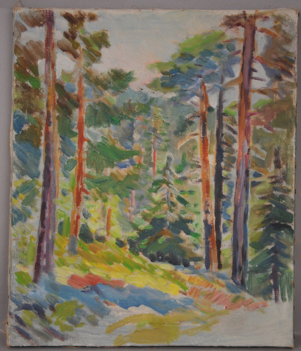 Landskap [Oljemåleri] - Vest-Telemark Museum / DigitaltMuseum