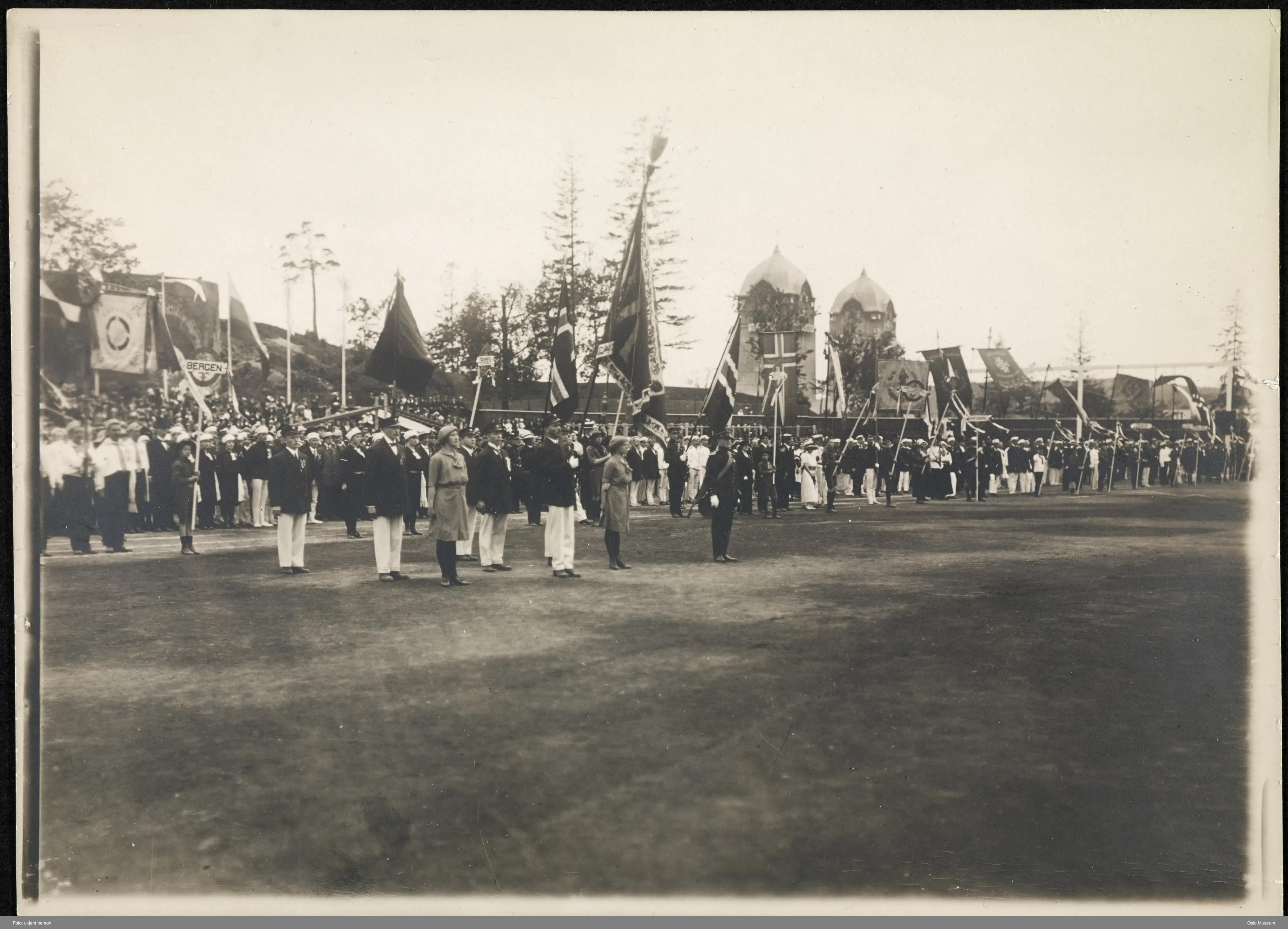 Frogner stadion under Jubilumsutstillingen 1914. - Oslo Museum ...