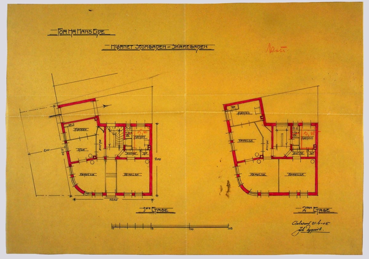 For Hr. Hans Eide [Plantegning] - Jugendstilsenteret og KUBE ...