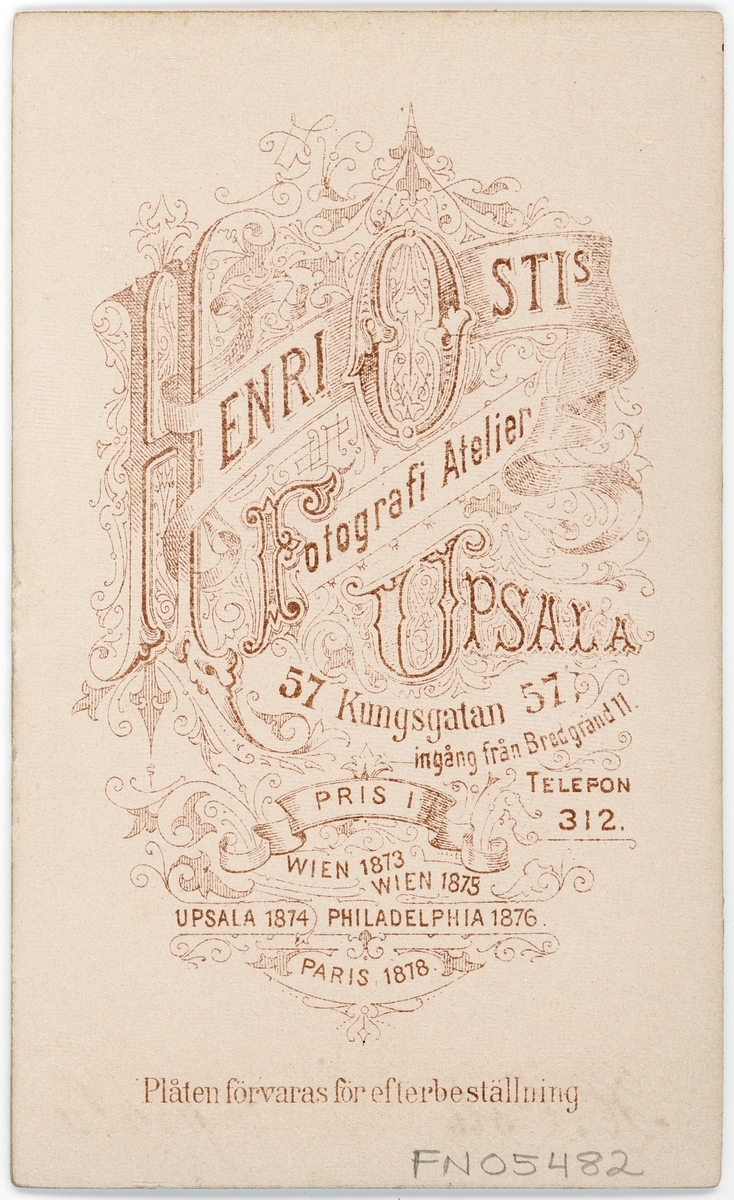 Kabinettsfotografi - Maria Nyman, Uppsala - Upplandsmuseet / DigitaltMuseum