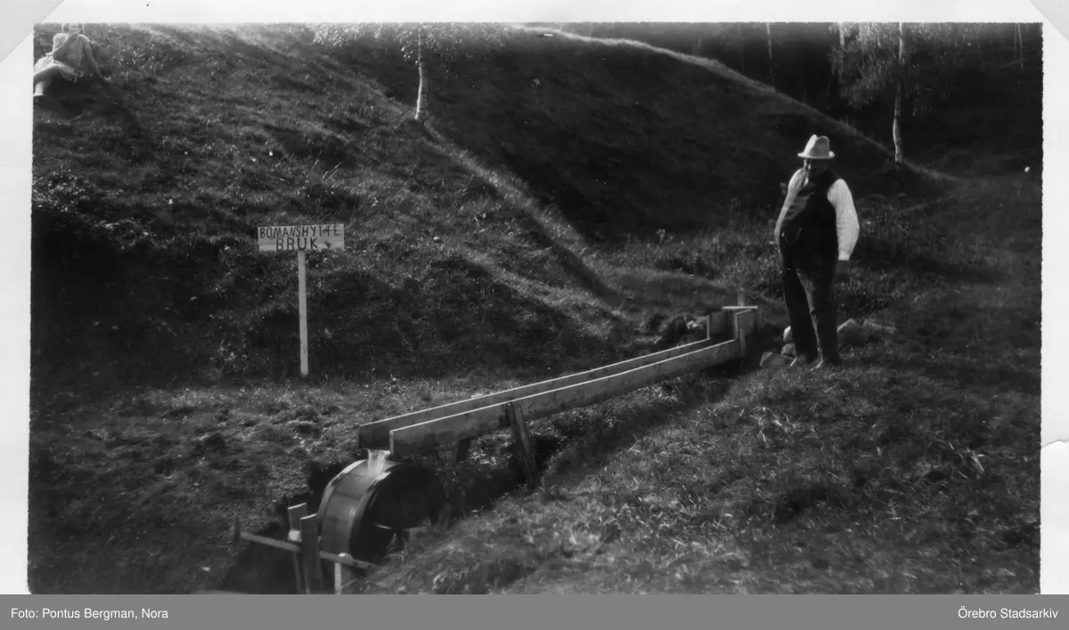 Vattenkvarn i Bomanshyttan, Nora, 1940-tal - Örebro Stadsarkiv ...