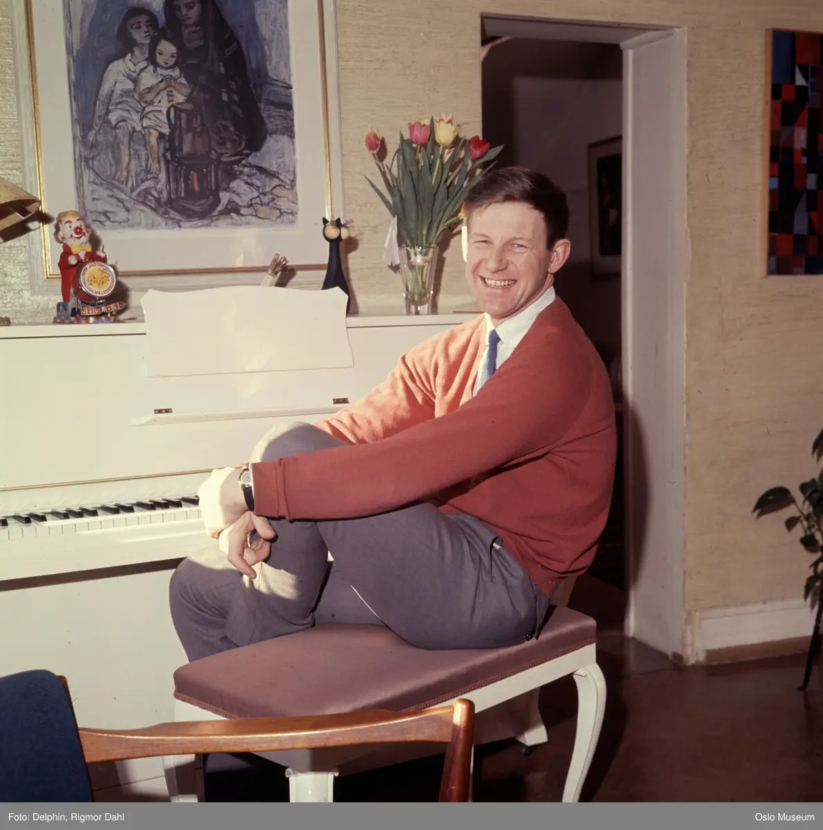 Hjemme hos Per Asplin. - Oslo Museum / DigitaltMuseum