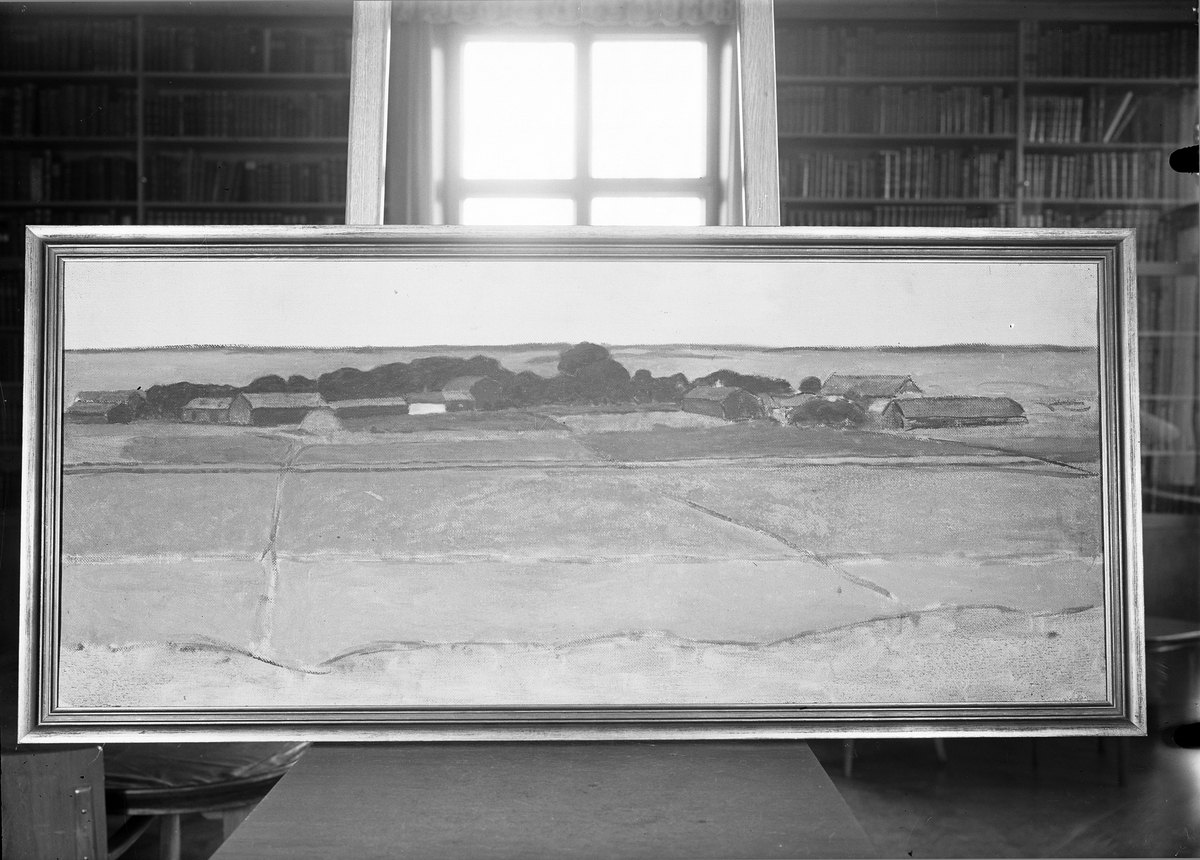 Tavla med landskapsmotiv - Upplandsmuseet / DigitaltMuseum