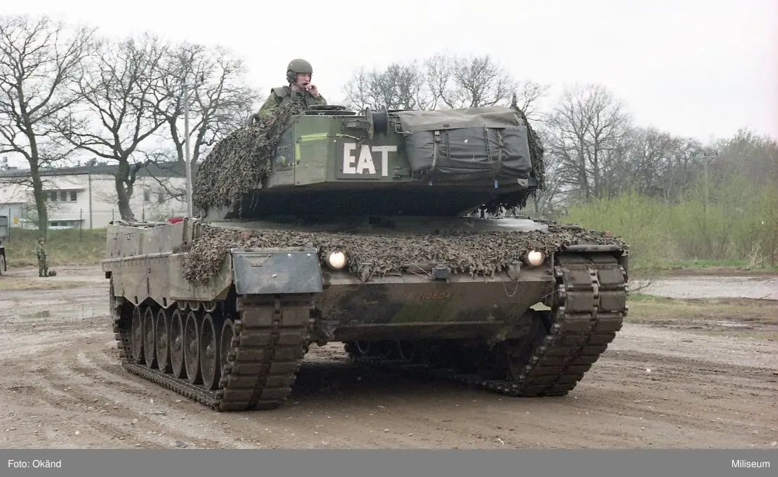 Stridsvagn 121 "Leopard 2". - Miliseum / DigitaltMuseum