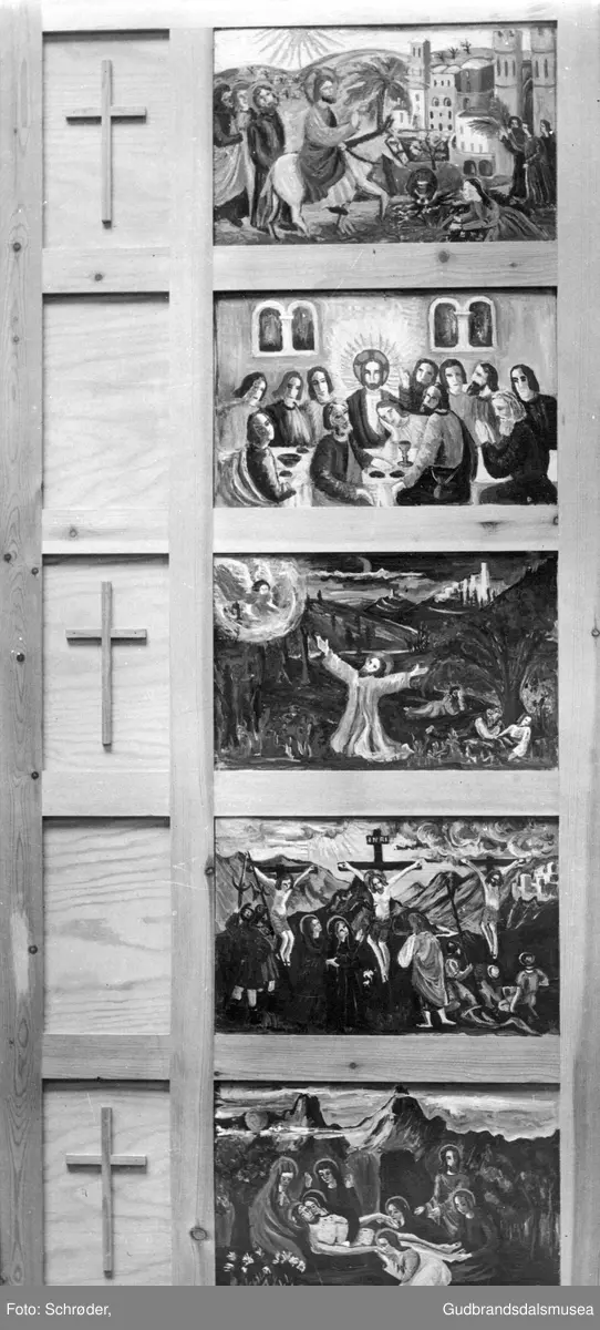 Altartavla i Dombås kyrkje. - Gudbrandsdalsmusea / DigitaltMuseum