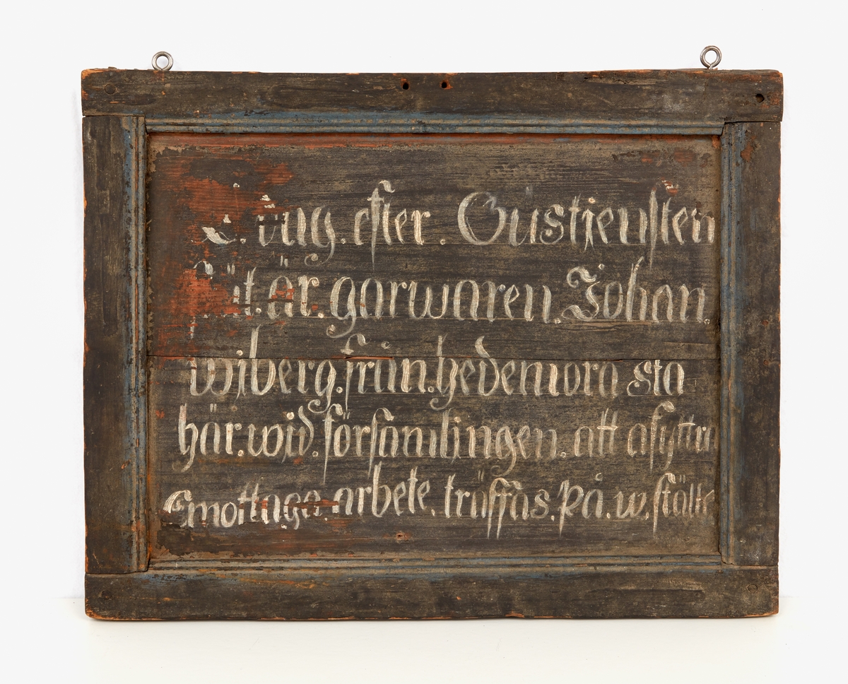 Skylt - Dalarnas museum / DigitaltMuseum