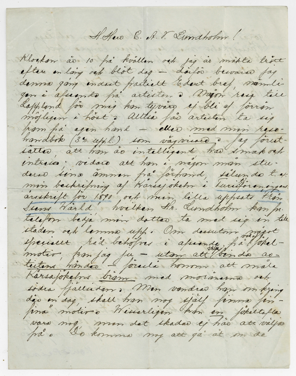 Brev - Jönköpings läns museum / DigitaltMuseum