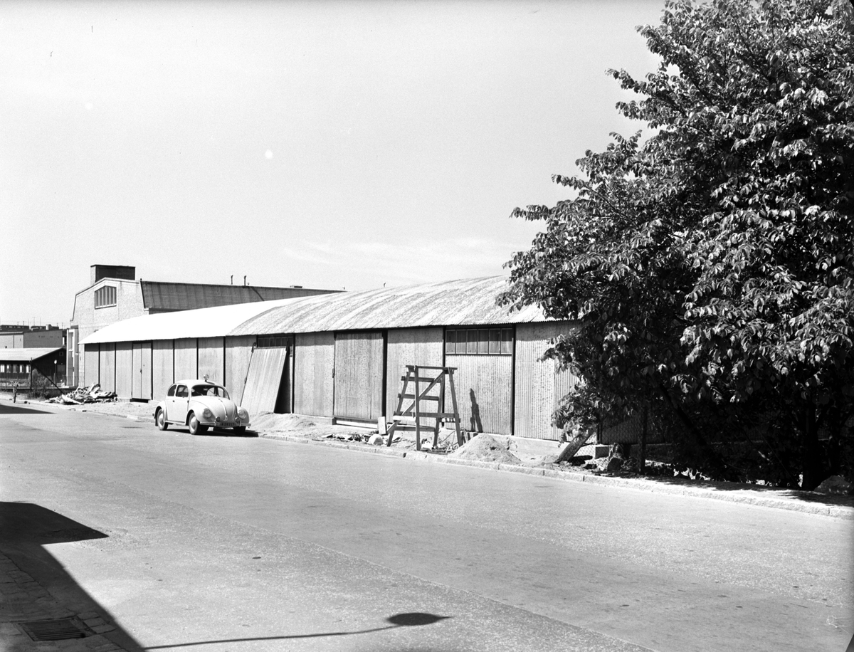 Påsen Stenberg, exteriör från Virkesvägen, Hammarby, nya tomten, gamla ...