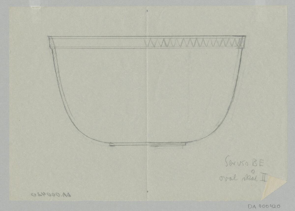Skål [skiss] - Designarkivet / DigitaltMuseum