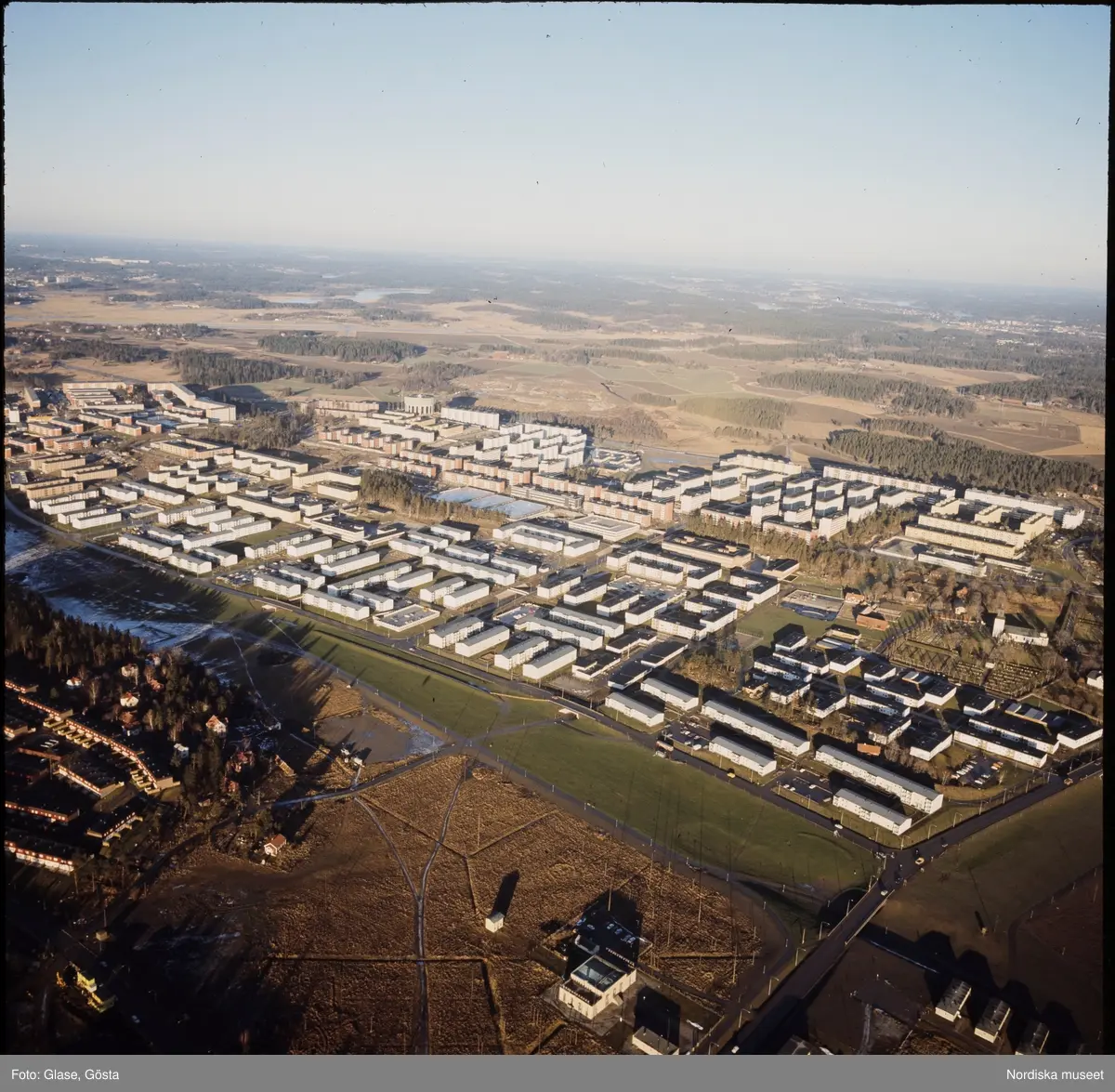 Flygbild över Tensta Rinkeby. - Nordiska museet / DigitaltMuseum