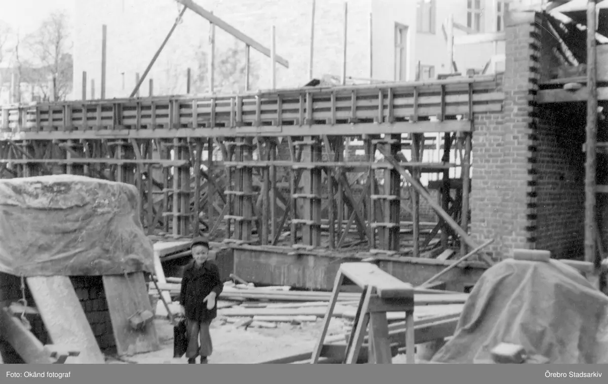 Byggnation av elverket, 1950-tal - Örebro Stadsarkiv / DigitaltMuseum