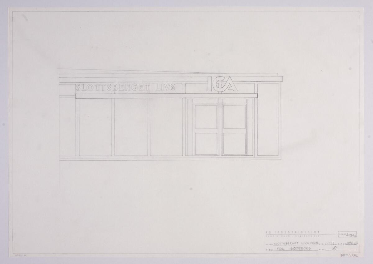 ICA-skyltar [ritning] - Designarkivet / DigitaltMuseum