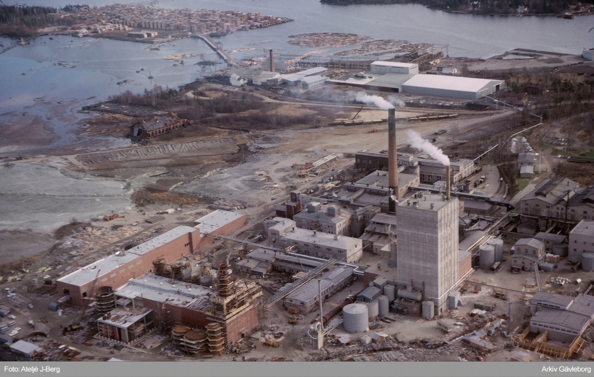 Flygbilder över Norrsundet, 1966. - Arkiv Gävleborg / DigitaltMuseum