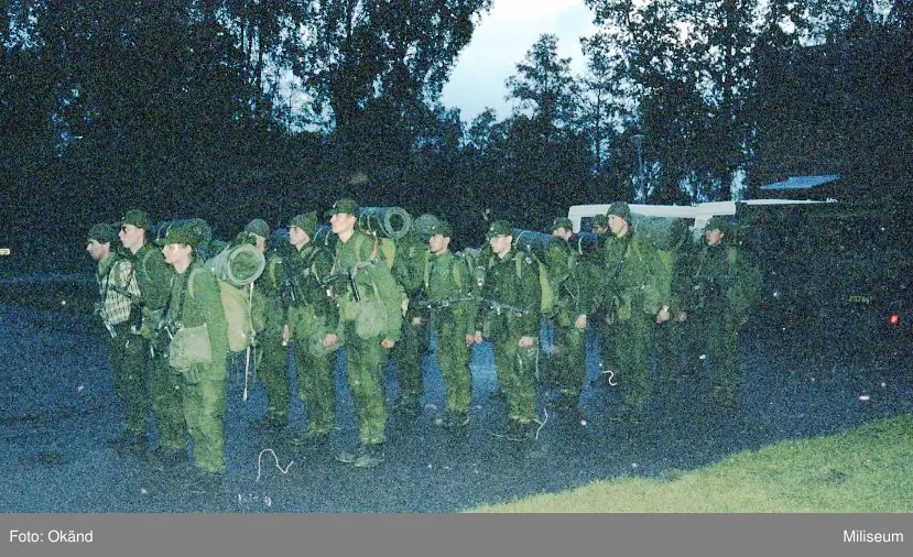 Tillbaka på kasern efter fria kriget. - Miliseum / DigitaltMuseum