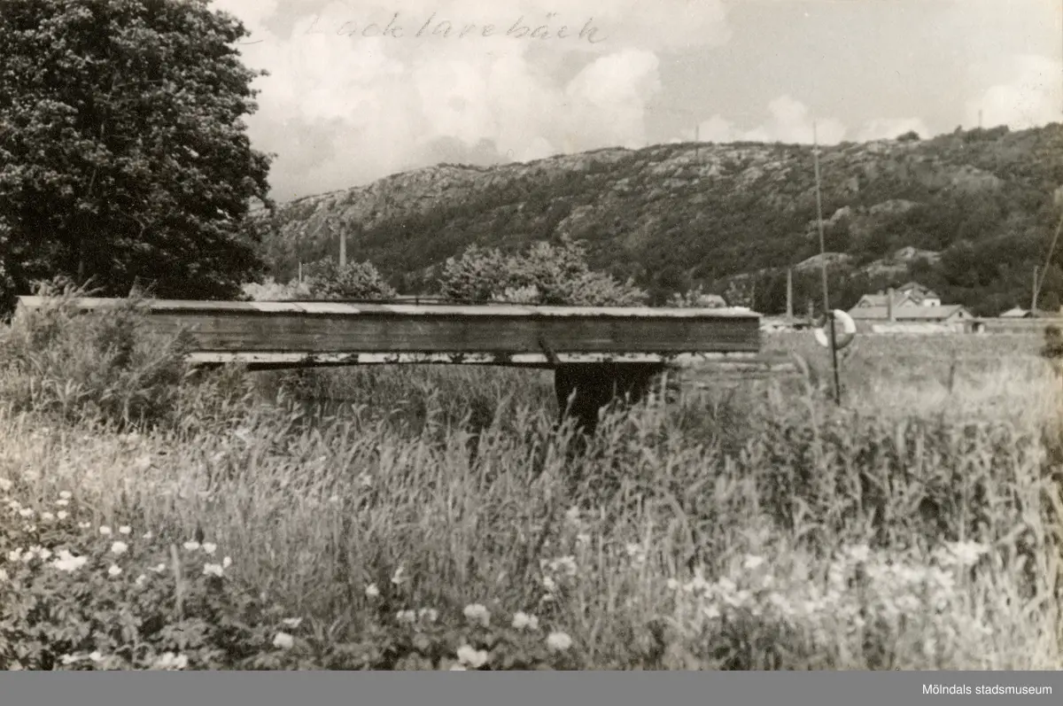 Lackarebäcks bro i Lackarebäck, Mölndal, år 1943. - Mölndals ...
