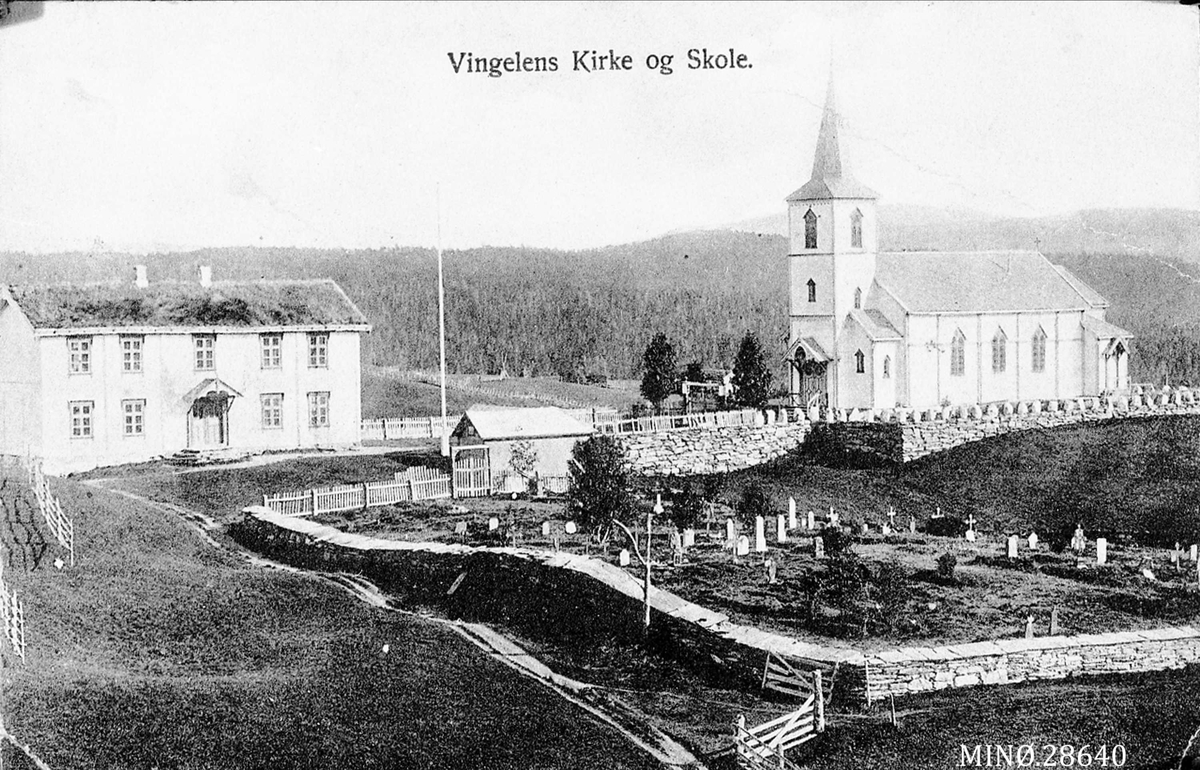 Vingelen kirke og Skole - Anno Musea i Nord-Østerdalen / DigitaltMuseum