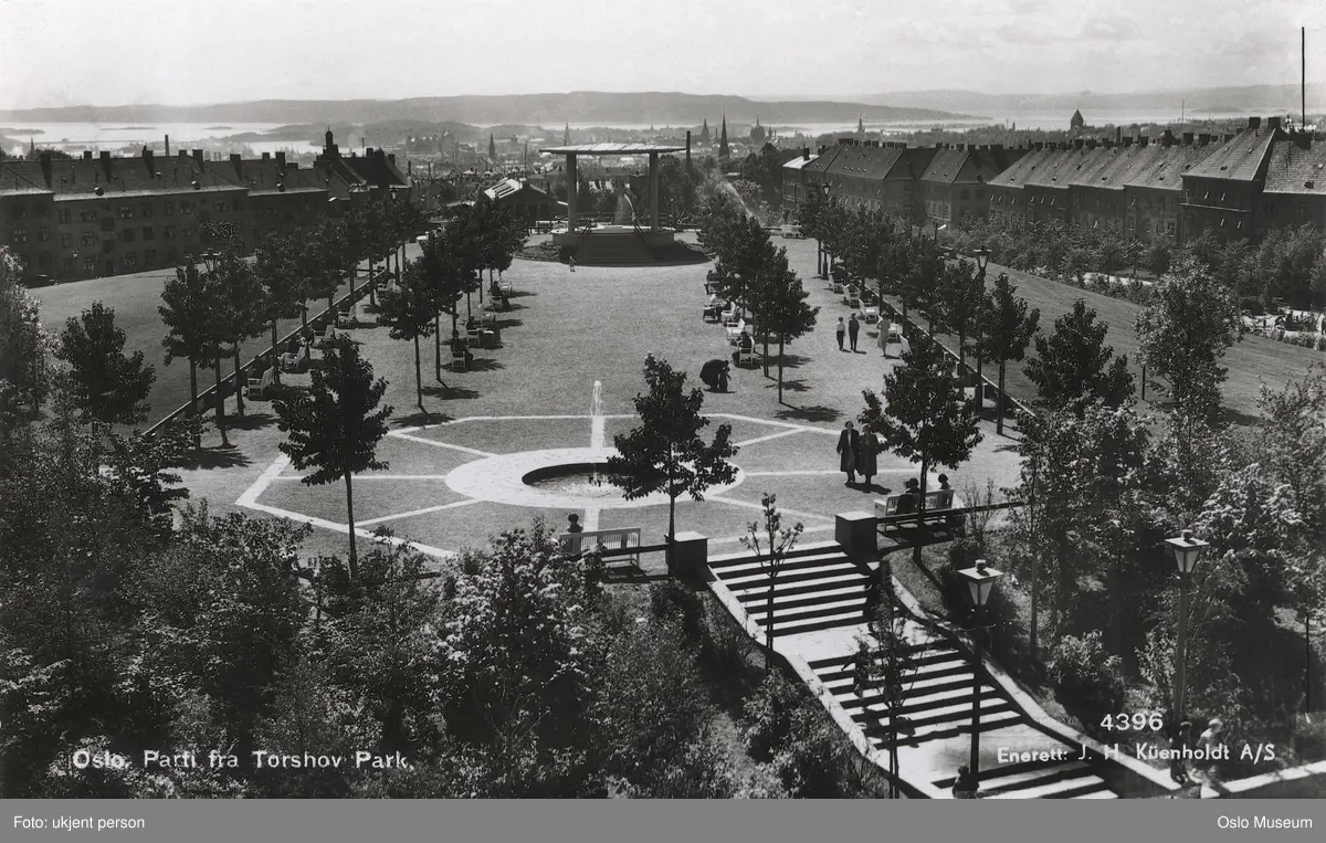 Oslo. Parti fra Torshov Park. - Oslo Museum / DigitaltMuseum