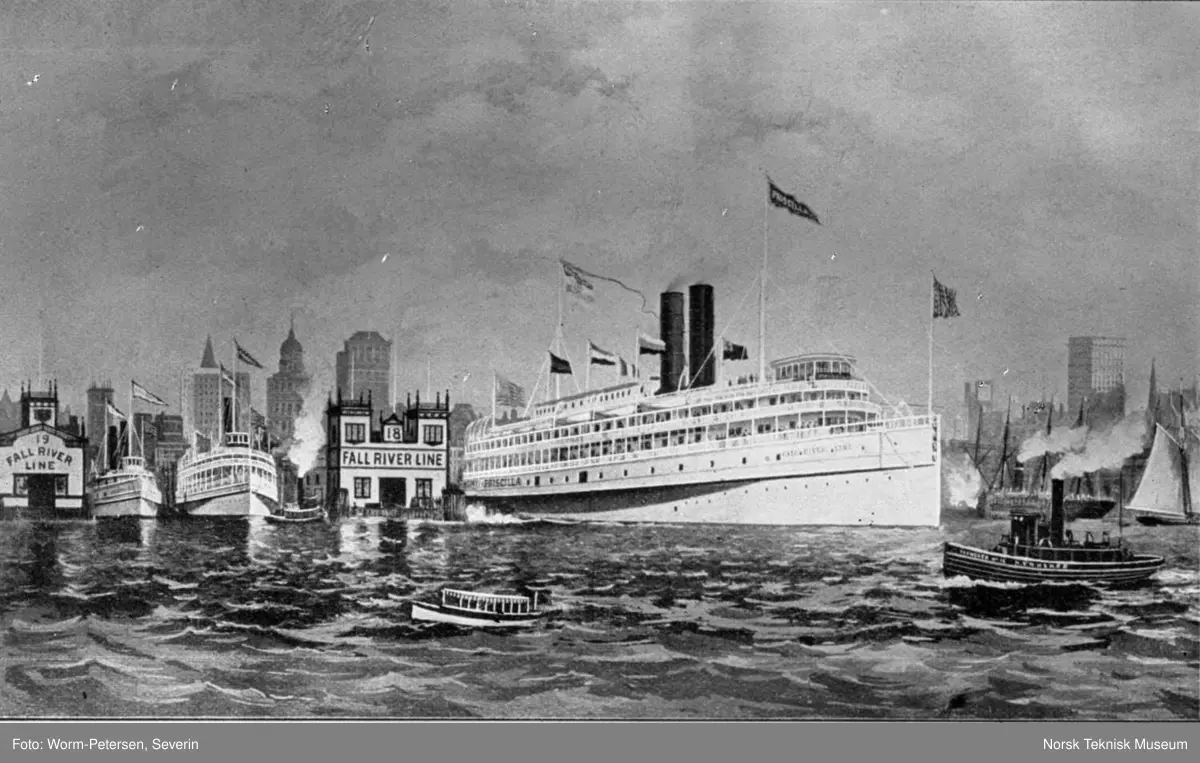 Amerika. New York. Dampskibene starter - Norsk Teknisk Museum ...
