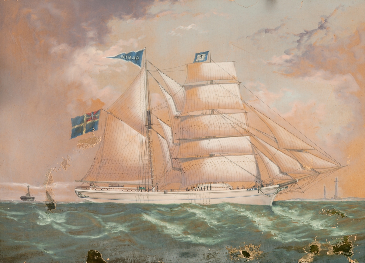 Tvåmastad märssegelskonert - Sjöhistoriska museet / DigitaltMuseum