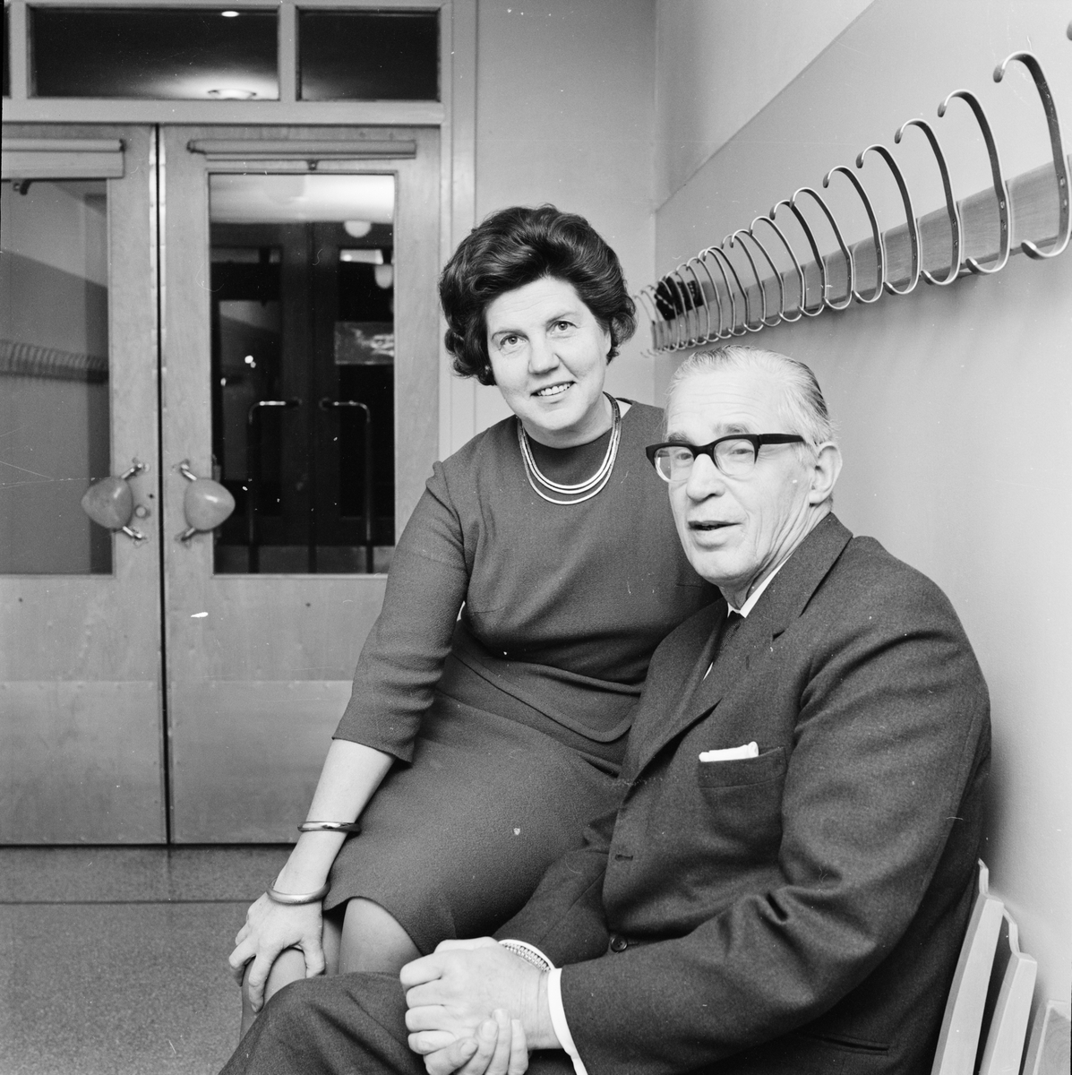 Ria Wägner och Gustav Sandgren, Uppsala, november 1963 - Upplandsmuseet ...