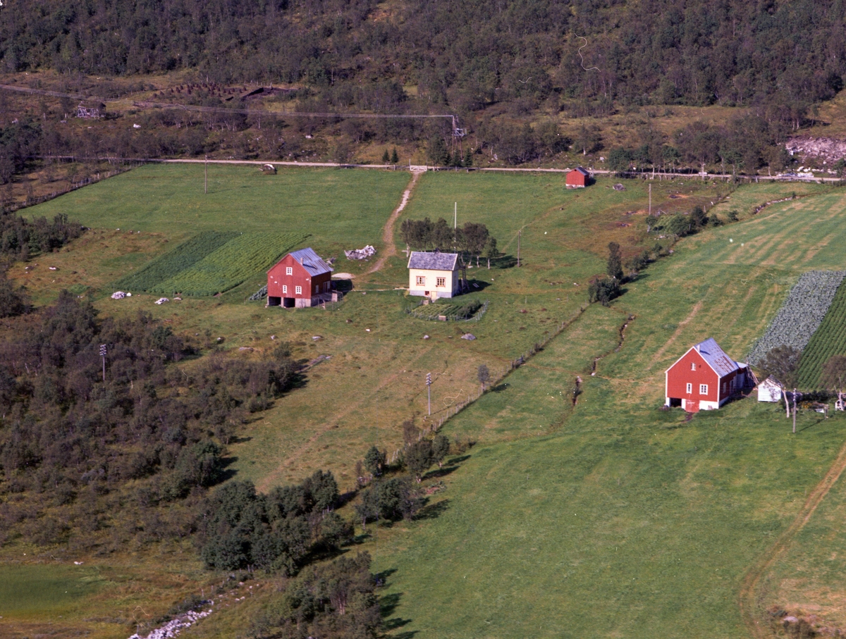 Flyfoto fra Kvæfjord - Sør-Troms Museum / DigitaltMuseum