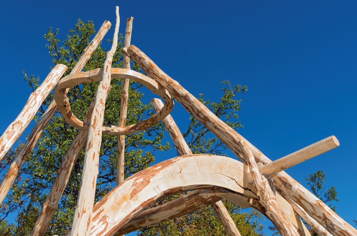 Bilde tatt under arbeidet med å bygge en rekonstuksjon av Daniel ...