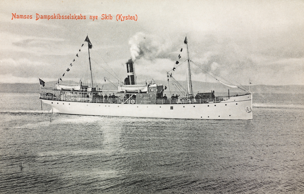 Namsos dampskipsselskaps DS Kysten. - Museene i Akershus / DigitaltMuseum