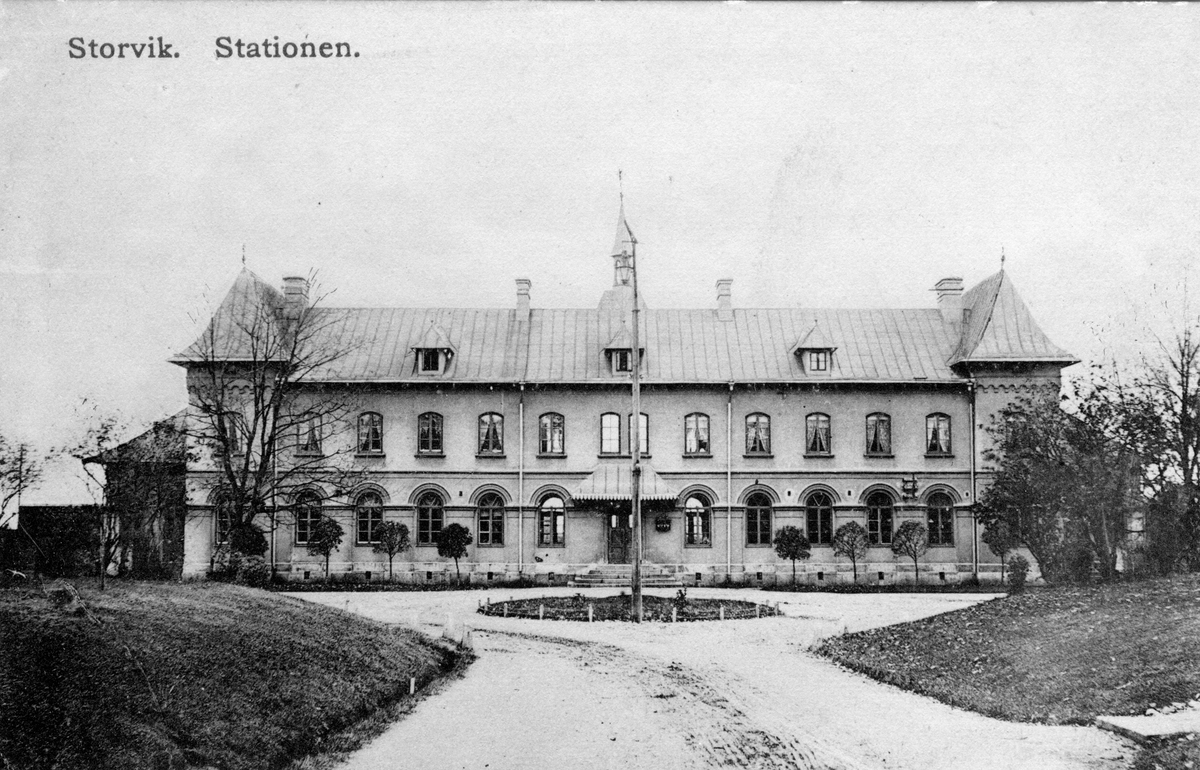 Järnvägsstation Storvik - Järnvägsmuseet / DigitaltMuseum