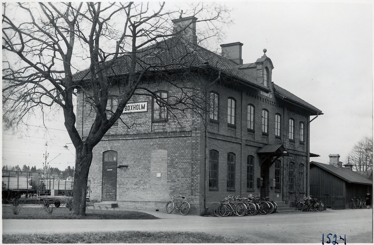 Boxholms station. - Järnvägsmuseet / DigitaltMuseum