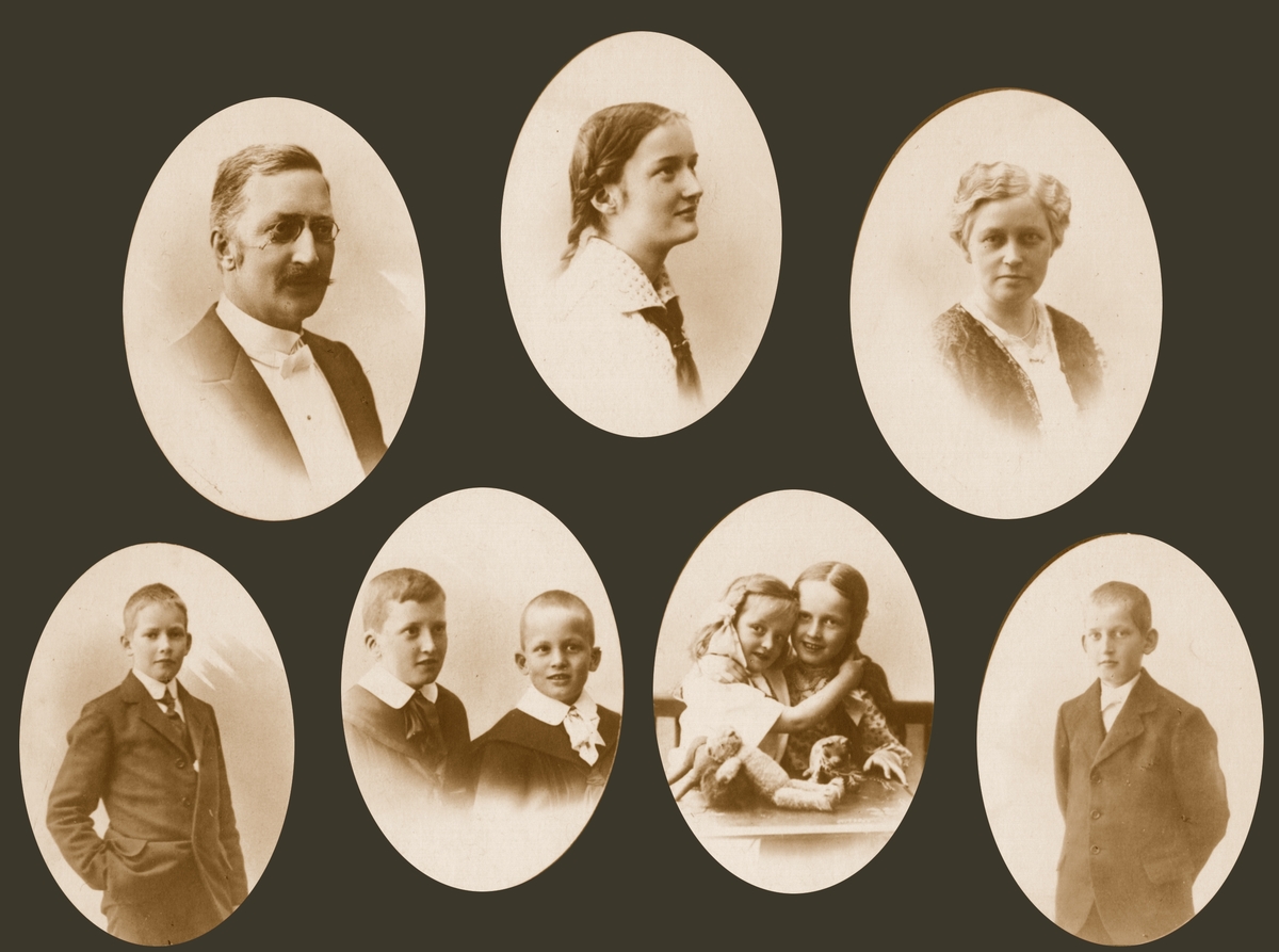 Side 8 i Anton Sophus og Barbara Bachkes familiealbum. Øverst til høyre ...