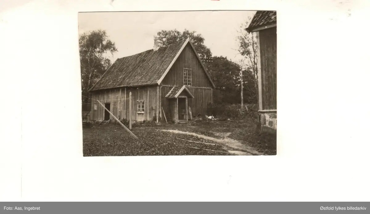 Gammel husmannsplass under Hafslund i Skjeberg ved Sarpsborg, 1927 ...