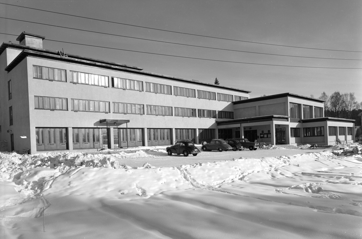 Herredshuset i Moelv, Ringsaker kommune, eksteriør. Tegnet av arkitekt ...