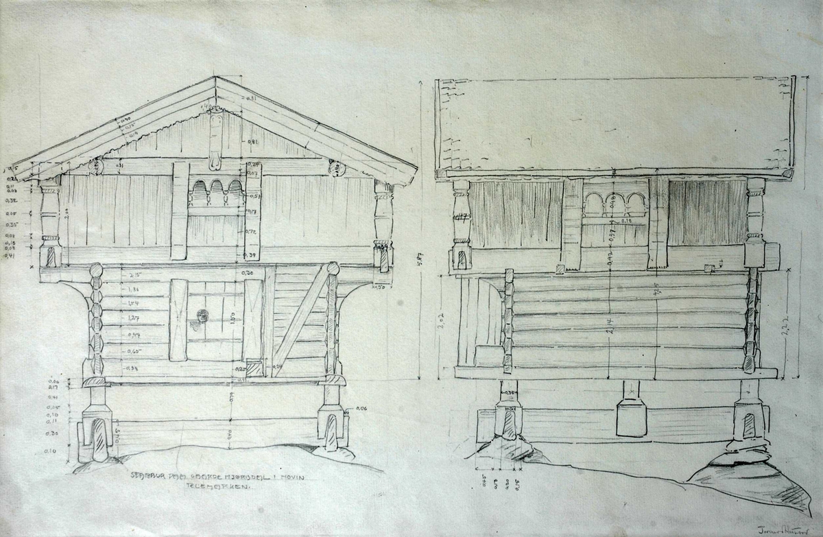 Tegning - Norsk Folkemuseum / DigitaltMuseum