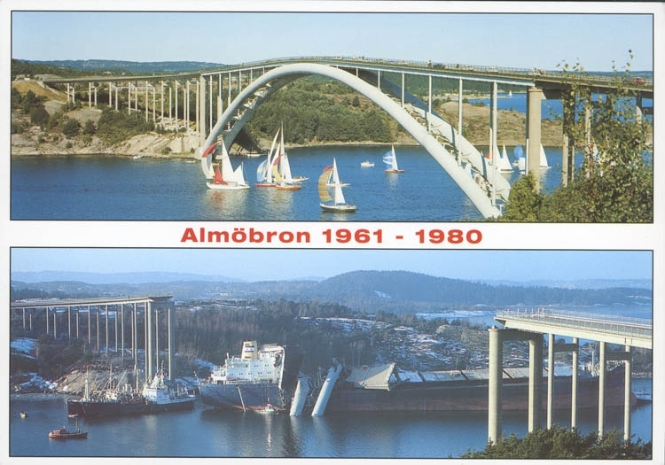 "Almöbron 1961-1980. En av värdens största brokatastrofer. Vid 1-tiden ...