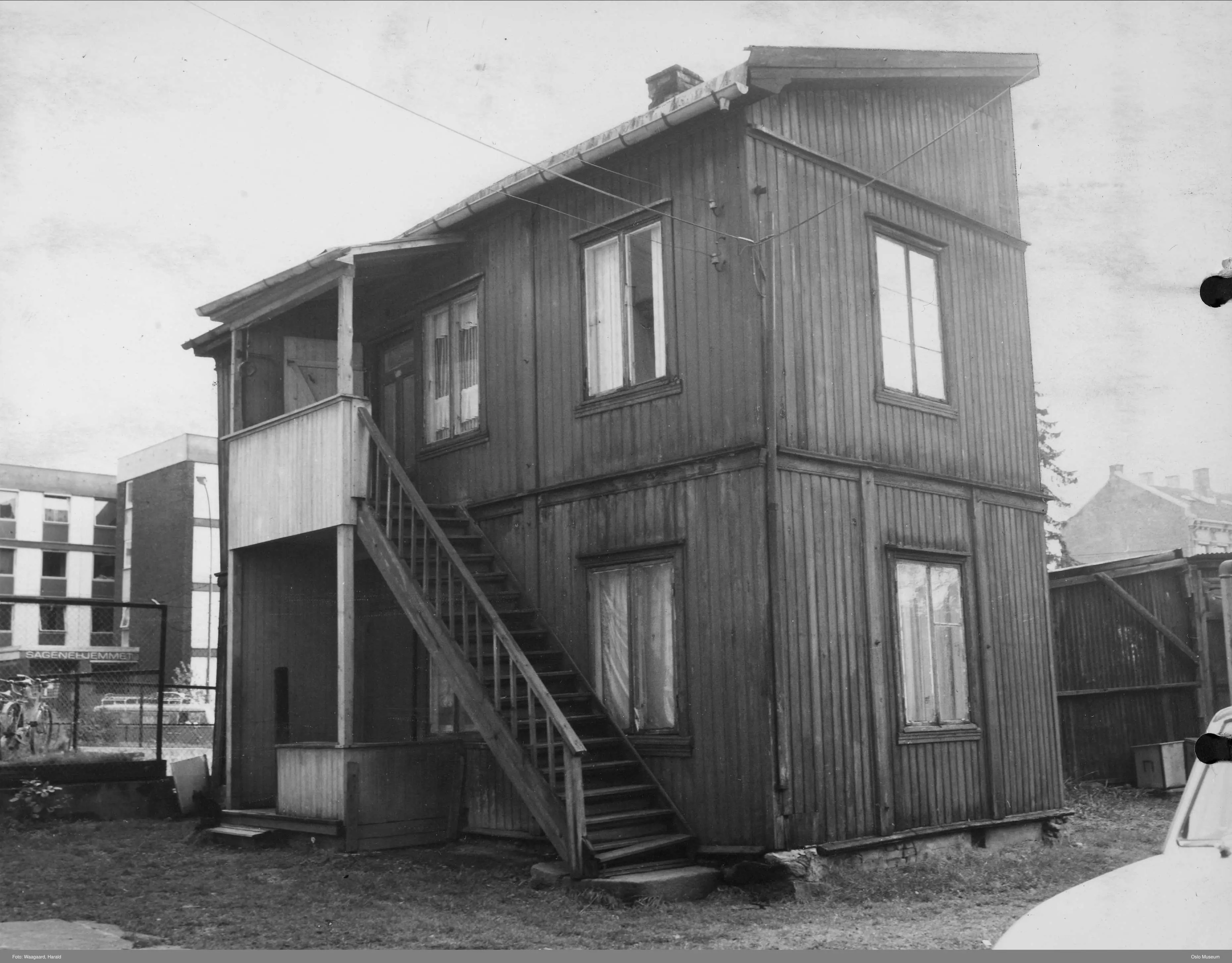 trehus, utvendig trapp - Oslo Museum / DigitaltMuseum