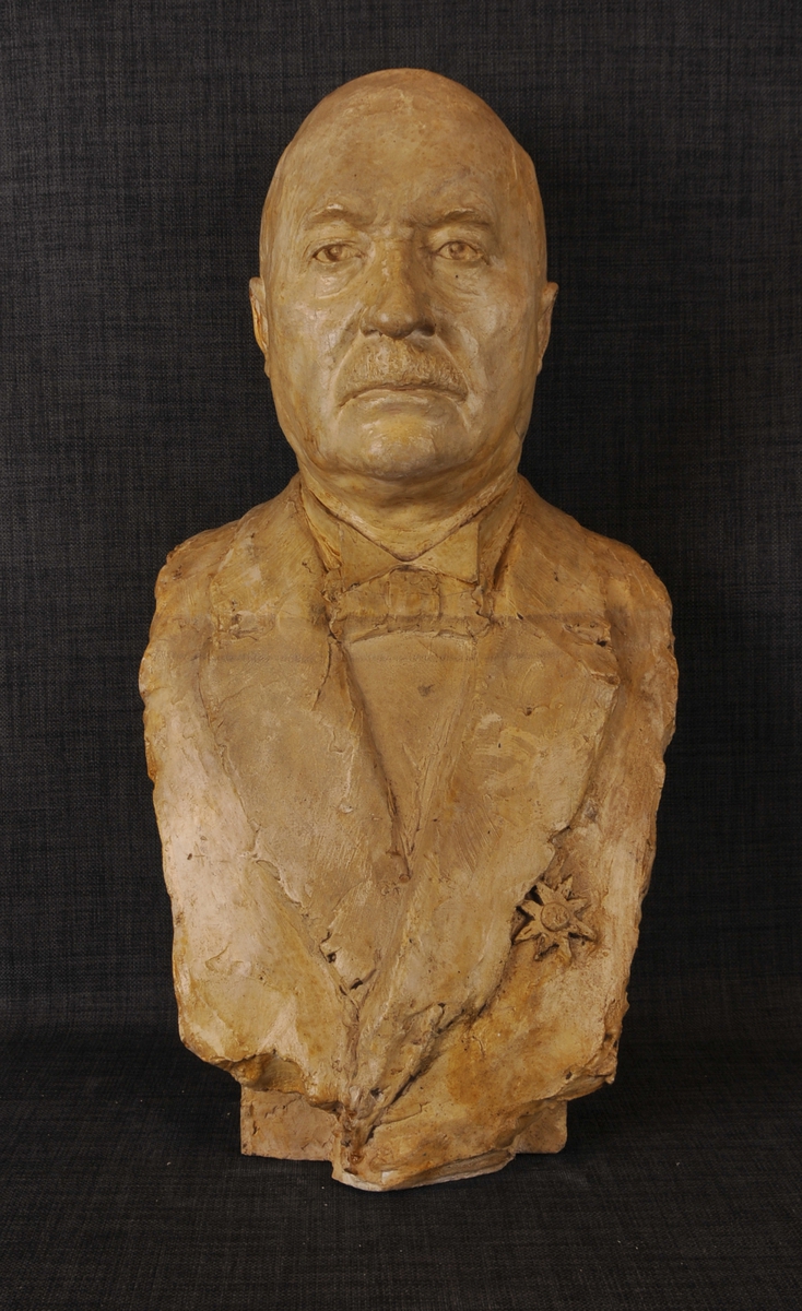 Direktør Ole Wegger [Gipsskulptur] - Vest-Telemark Museum / DigitaltMuseum