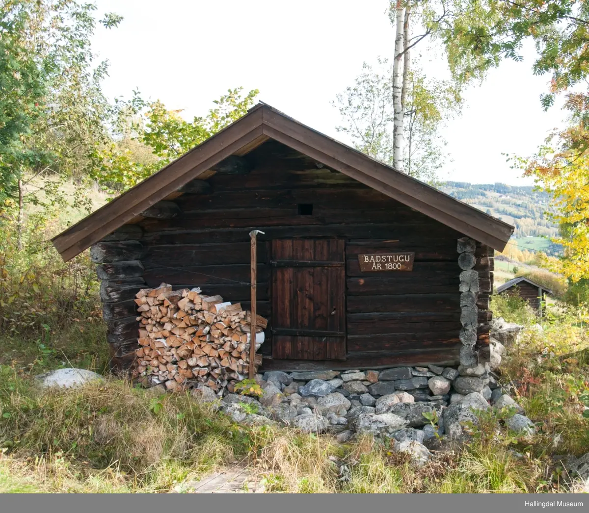 Badstue fra Trondsgard - Hallingdal Museum / DigitaltMuseum