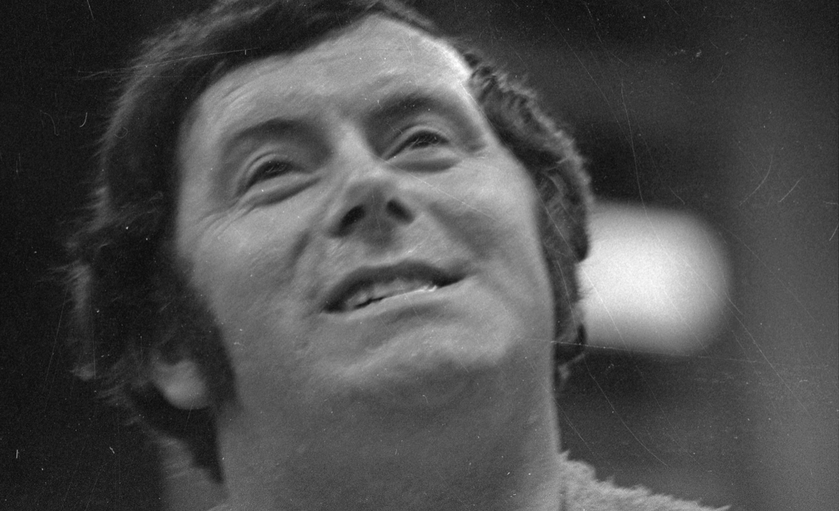 Torkel Ravndal i Haraldshallen - 1971 - Haugalandmuseet / DigitaltMuseum