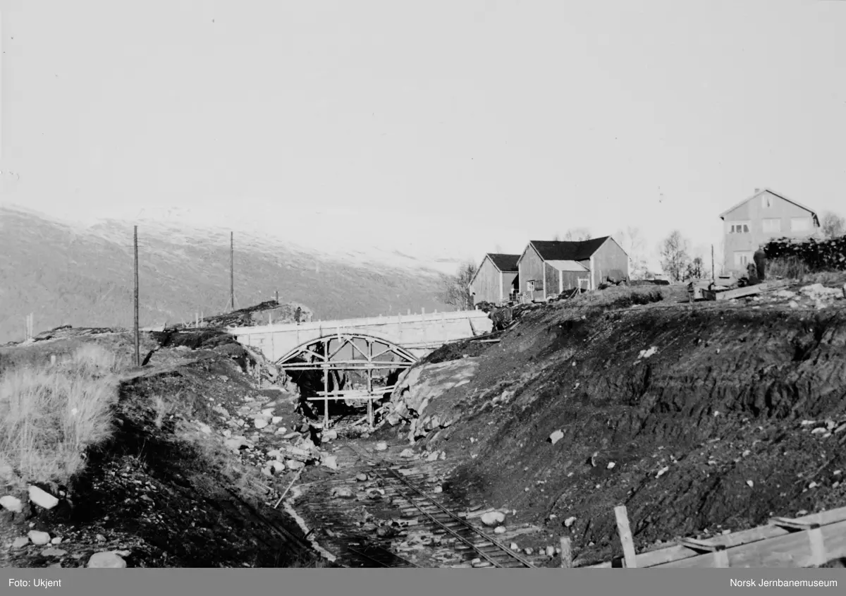 Anlegget Mosjøen-Mo i Rana : bygging av vegovergang for veg til kai i ...