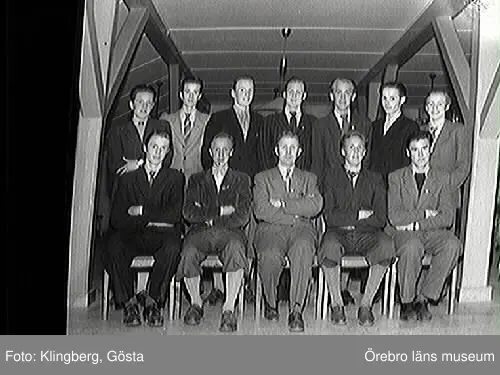 Juniorlaget 1947-1948. ÖSK. Stående från vänster: Ove Skogman, Sven ...