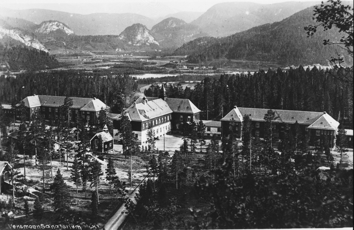 Vensmoen sanatorium, Saltdalen 1930. - Midt-Troms Museum / DigitaltMuseum