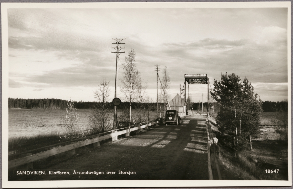 Klaffbro vid Storsjön, Sandviken. - Järnvägsmuseet / DigitaltMuseum