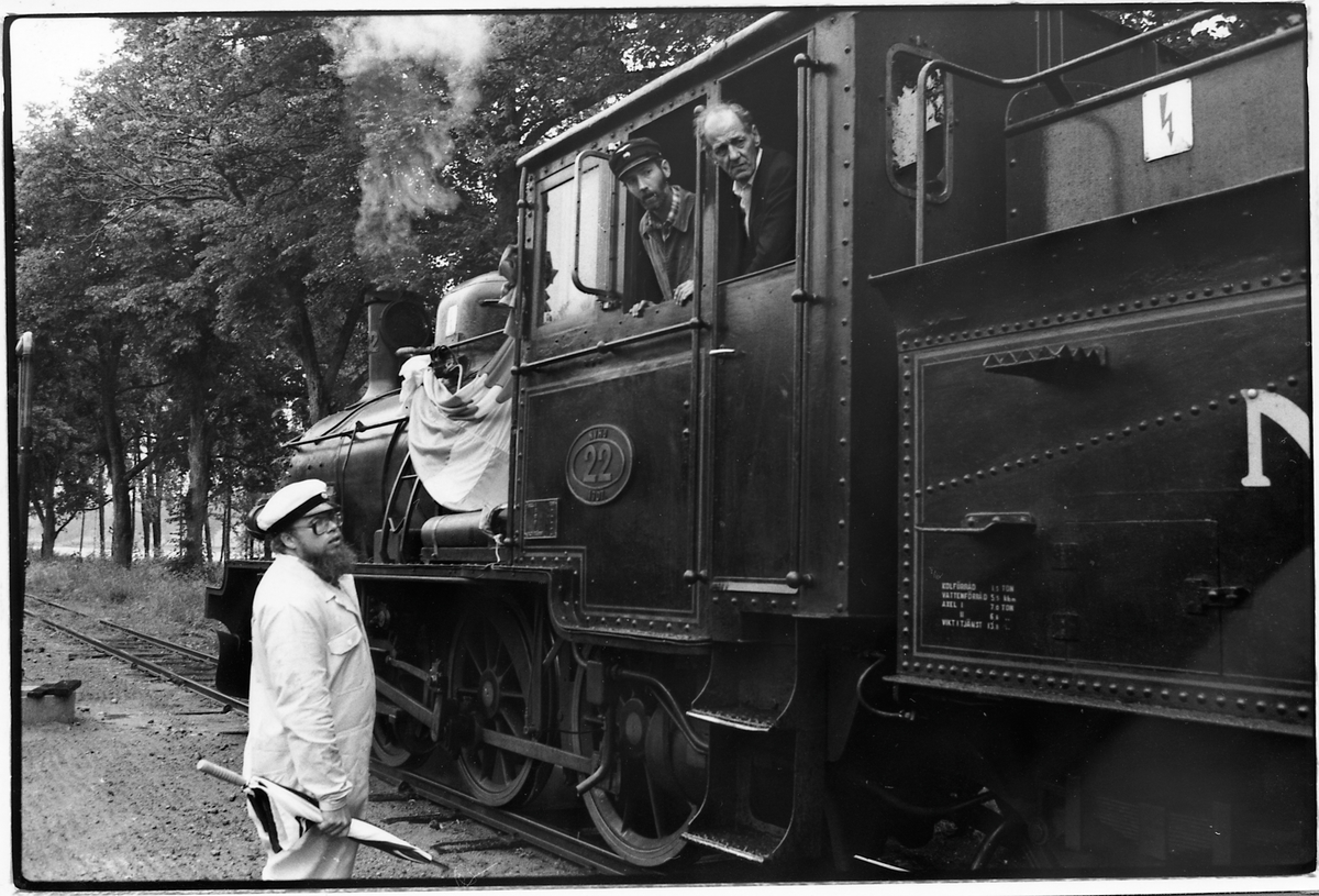 Norsholm - Västervik - Hultsfreds Järnvägar, NVHJ lok 22 ...